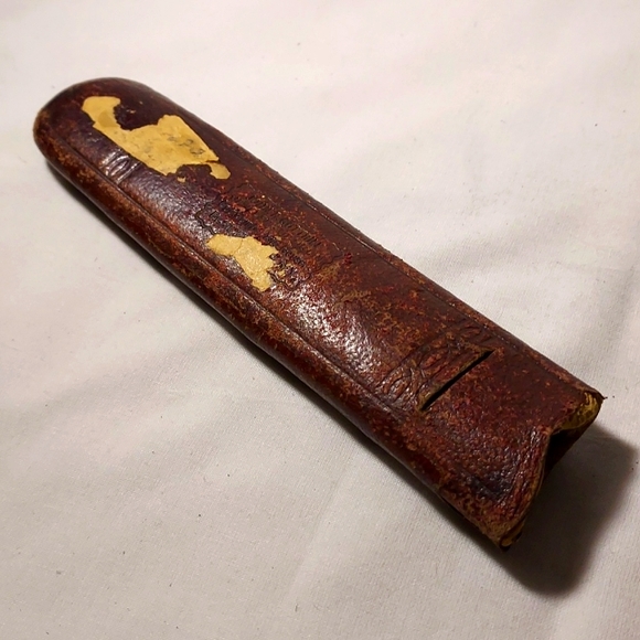 Vintage Leather Eye Case | Accessories | Vintage Leather Velvet Lined ...